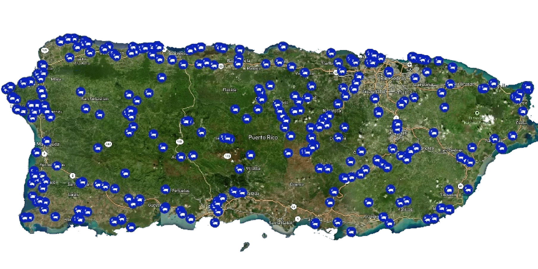 Mapa Turisteo PR